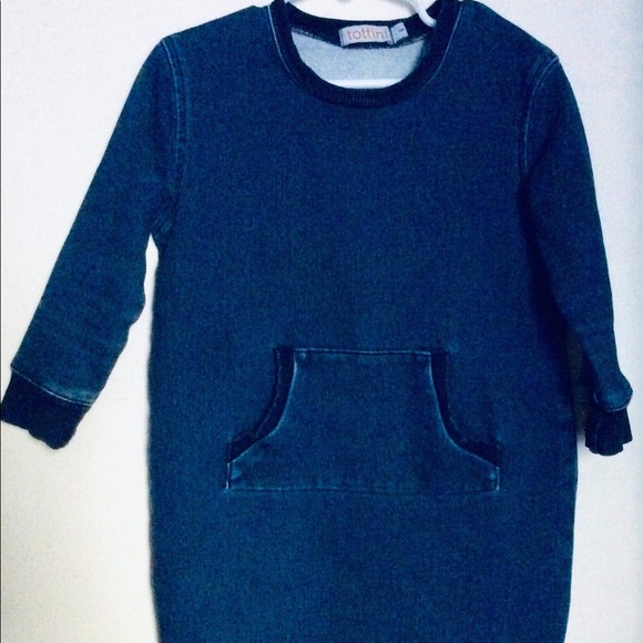 tottini* | Dresses | Tottini 4y Youth Girls Denim Dress Front Pocket ...